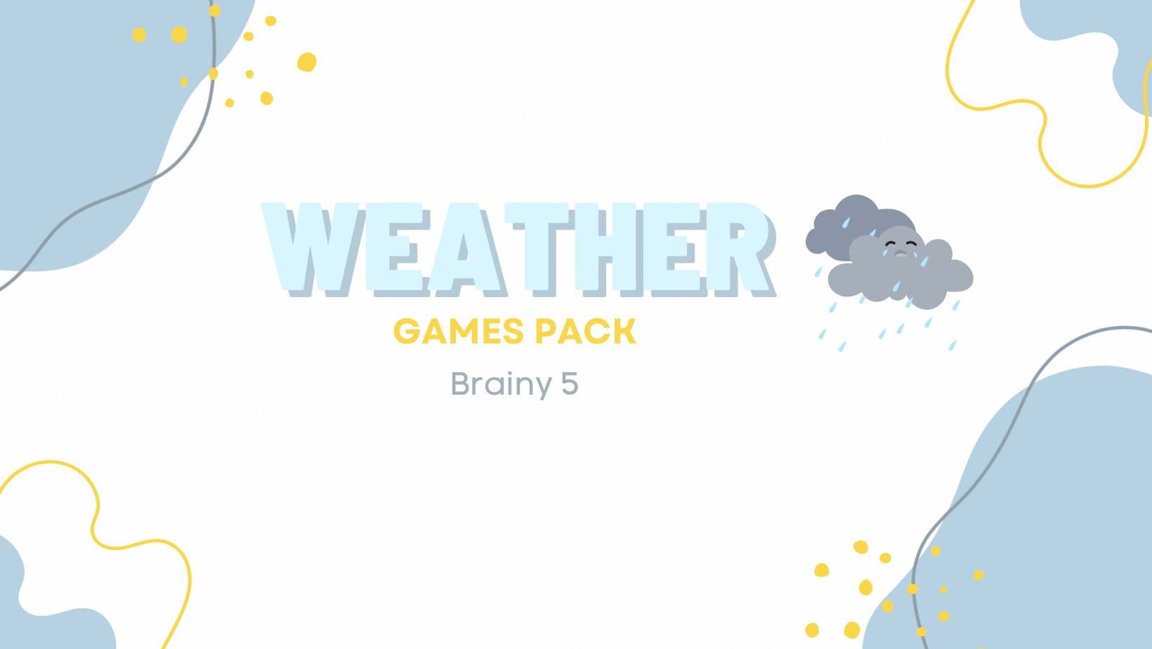 [FREEBIE] Weather GAMES PACK - Speaking Corner