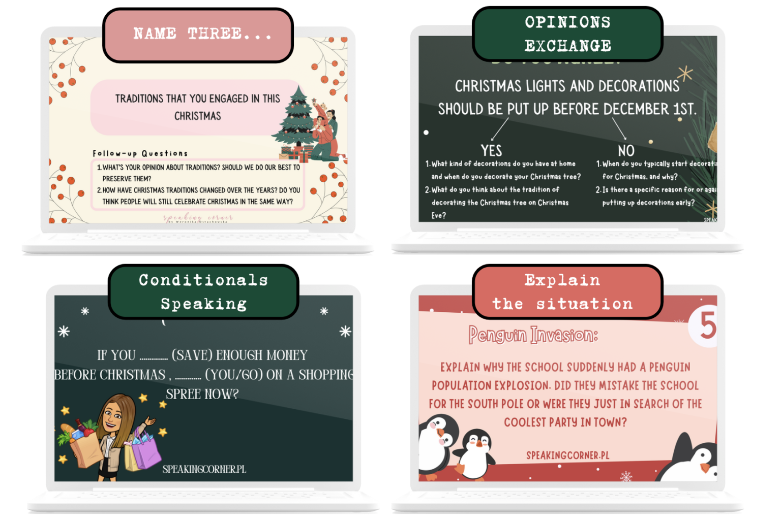 [FREEBIE] Christmas Speaking - Speaking Corner
